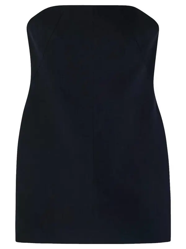 16Arlington Stell Crepe Mini Dress - Black