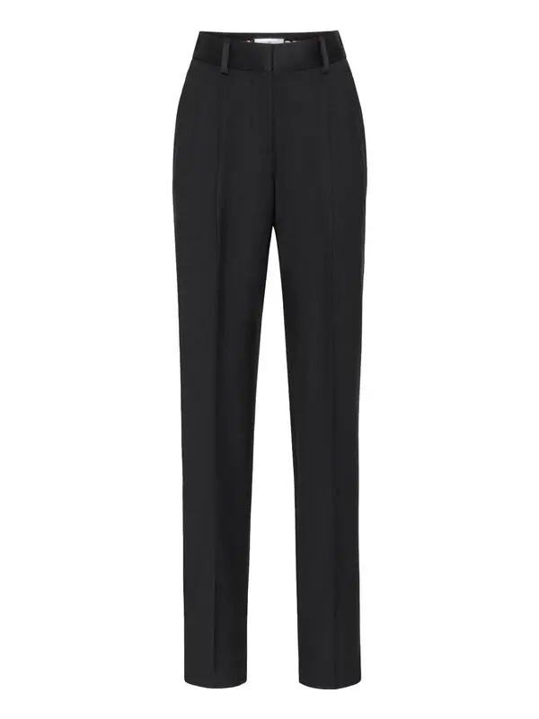 Philipp Plein Logo Plaque Tailored Trousers - Black