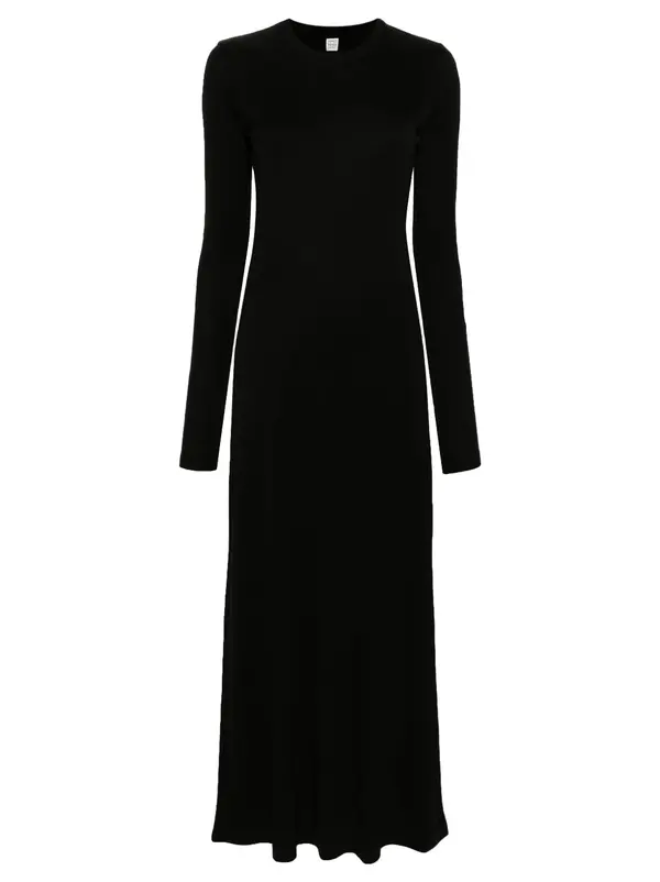 TOTÊME Jersey Lyocell Maxi Dress - Black