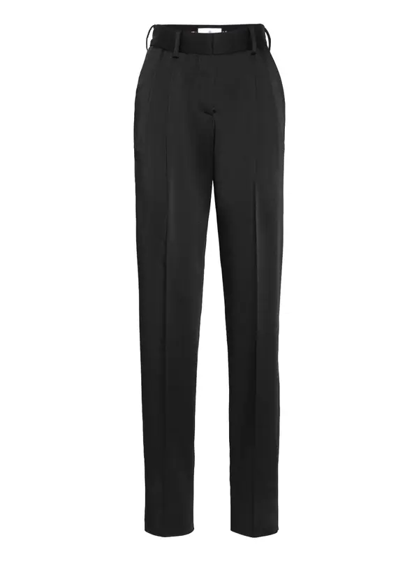 Philipp Plein Tailored Satin Trousers - Black