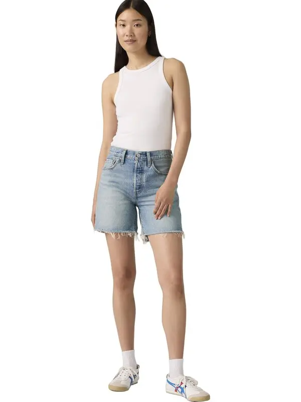 LEVI'S 501 Original Fit Mid-thigh Lightweight Denim Shorts - Fun Flare