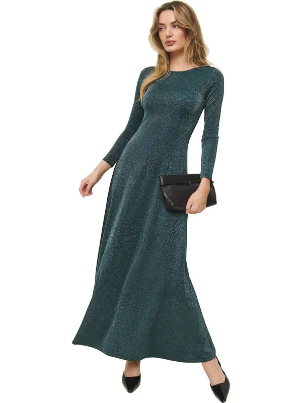 REFORMATION Kori Knit Maxi Dress - Mermaid Sparkle