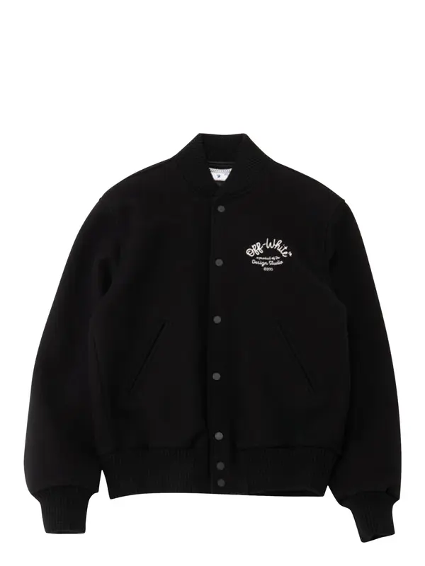 Off-White Arrows Varsity Jacket - Black