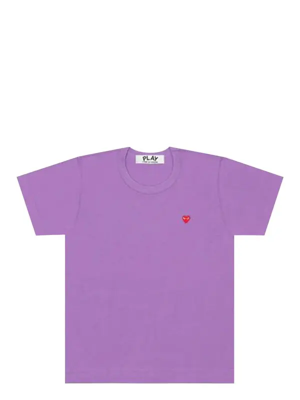 Play Comme Des Garcon Small Red Heart T-shirt - Purple