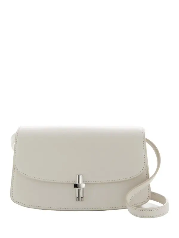 THE ROW Sofia E/w Leather Crossbody Bag - White