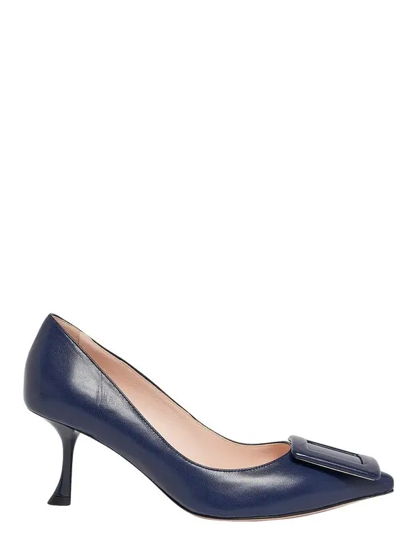 ROGER VIVIER Viv In The City Leather Pumps - Blue