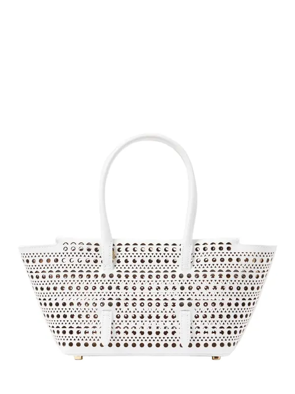 AZZEDINE ALAIA Alaïa New Mina 20 Leather Shoulder Bag - White