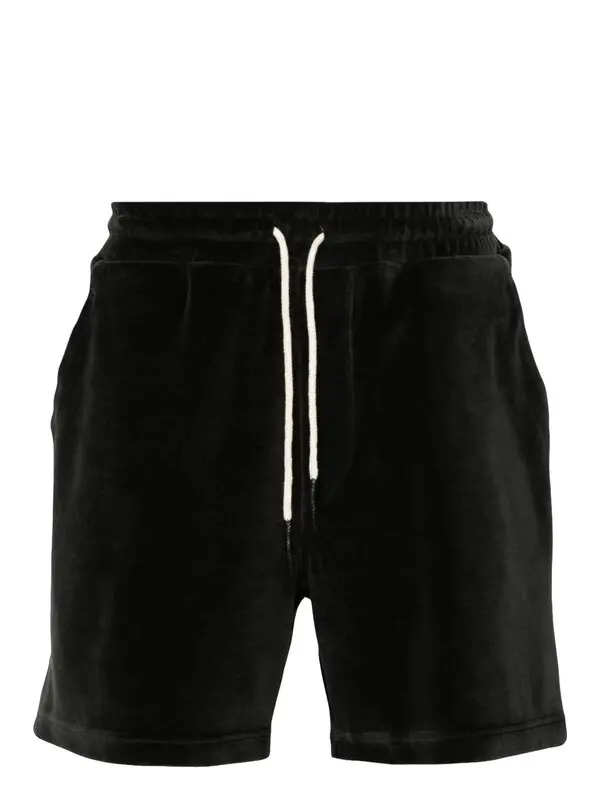 OAS Company Oas Velour Track Shorts - Black