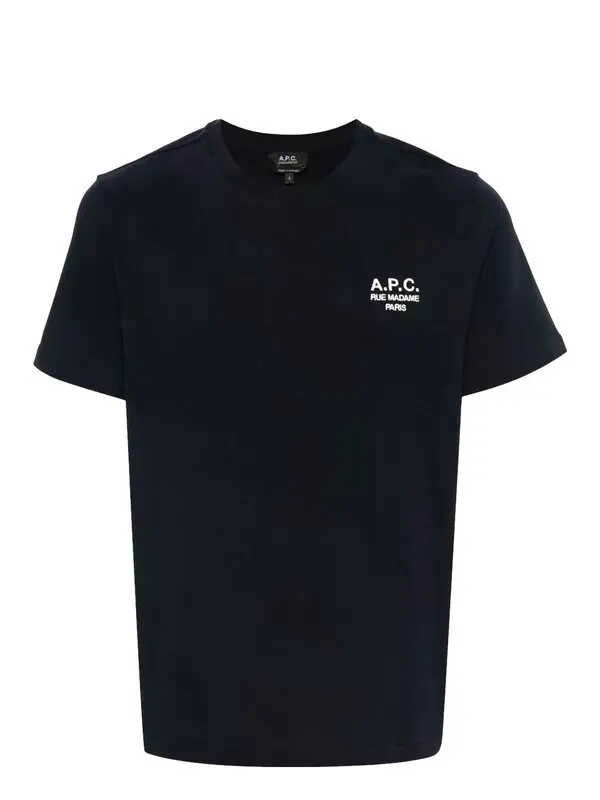 A.p.c. Logo-print T-shirt - Blue