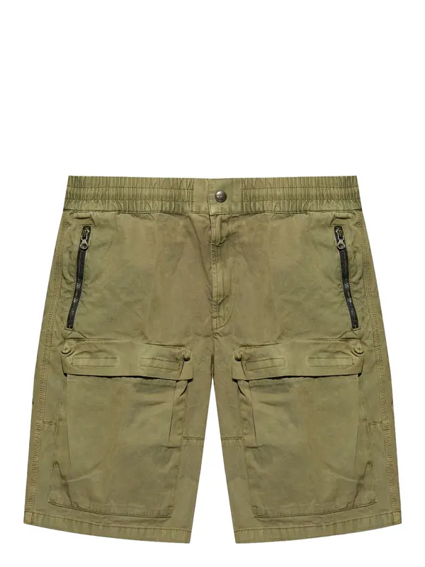 DIESEL® P-beeck Mid-rise Cargo Shorts - Green