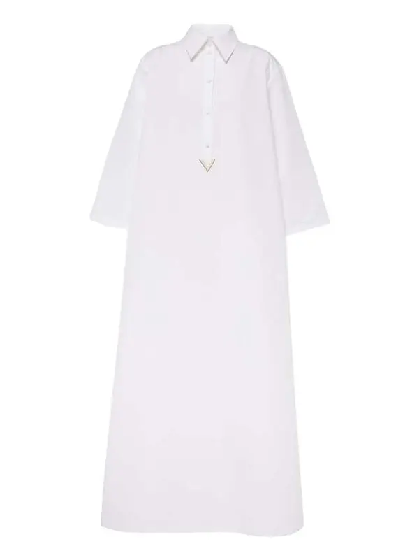 Valentino Garavani Cotton And Linen Kaftan - White