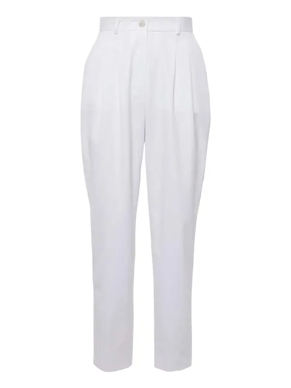 Dolce & Gabbana High-rise Straight Pants - White