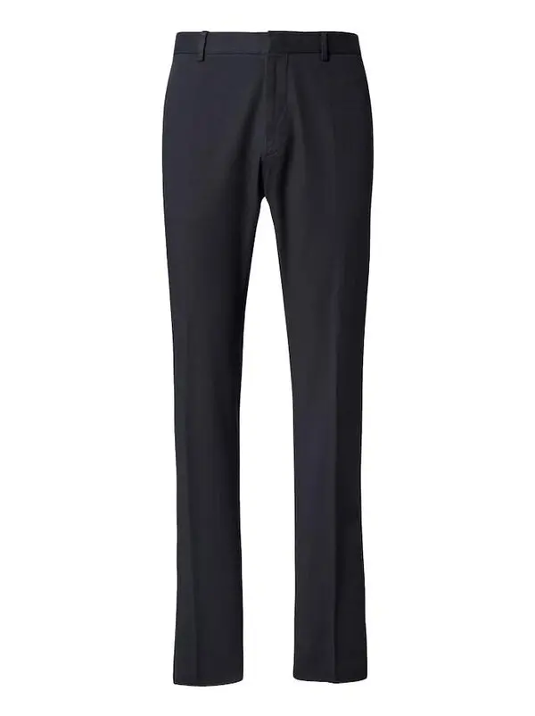 Zegna Cotton-blend Chinos - Blue