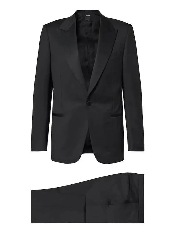 Zegna Multiseason Wool Suit - Black