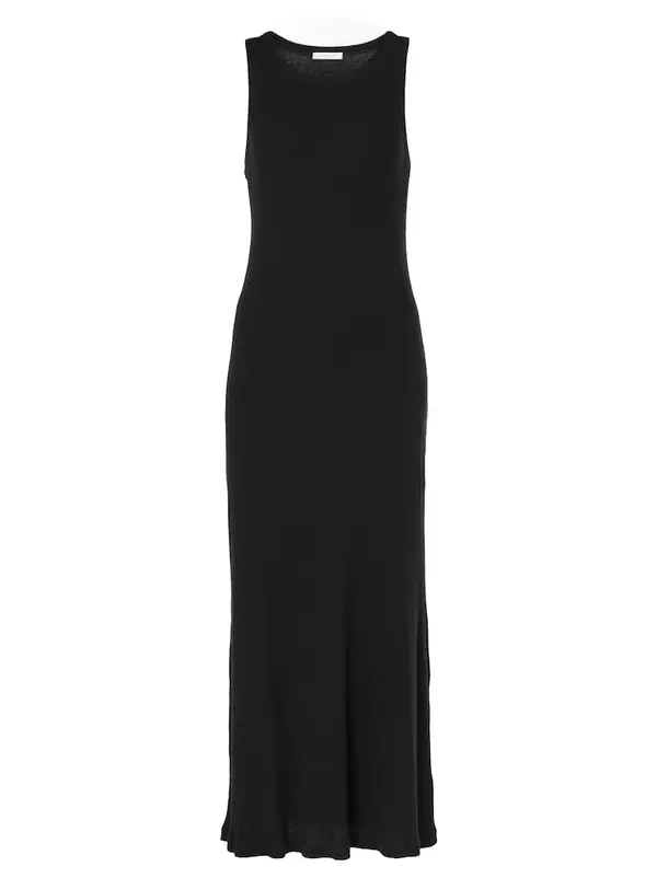 THE ROW Yule Cotton Midi Dress - Black