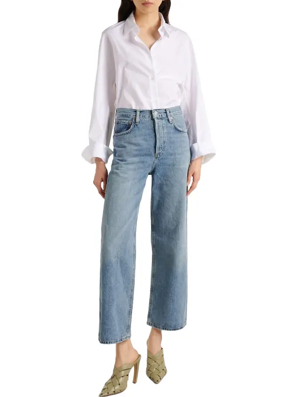 AGOLDE Ren High-rise Wide-leg Jeans - Blue