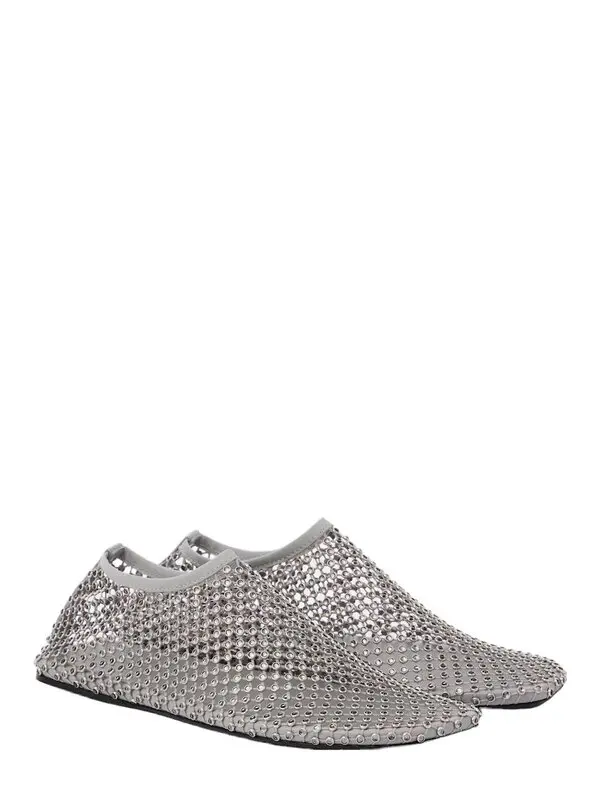 Christopher Esber Minette Embellished Slip-on Shoes - Silver