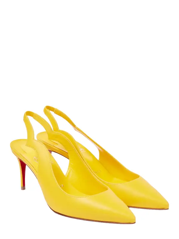 CHRISTIAN LOUBOUTIN Hot Chick Sling 70 Slingback Pumps - Yellow