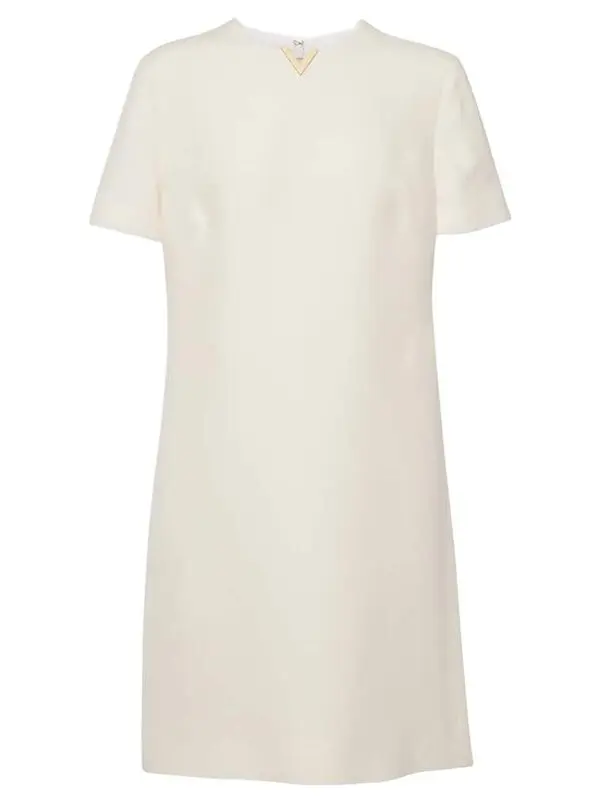 Valentino Garavani Crepe Couture Mini Dress - White