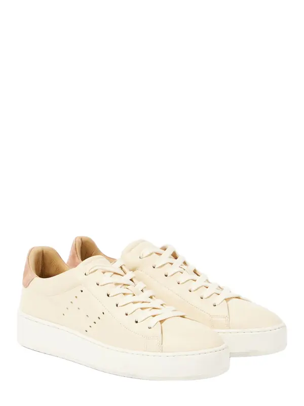 Hogan H672 Leather Sneakers - Beige