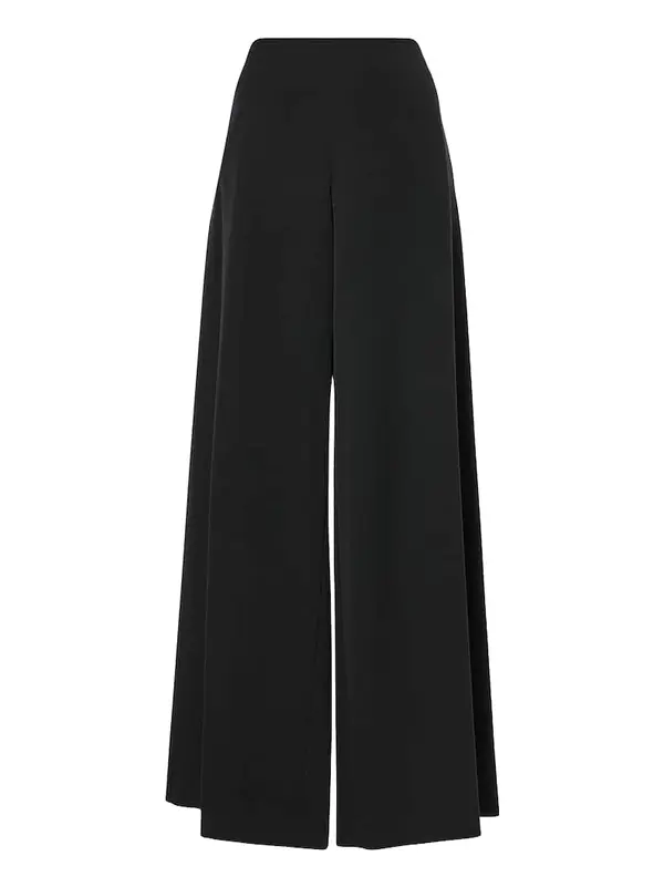 THE ROW Dela Wide-leg Trousers - Black