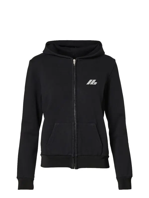 Balenciaga Cotton-blend Jersey Hoodie - Black
