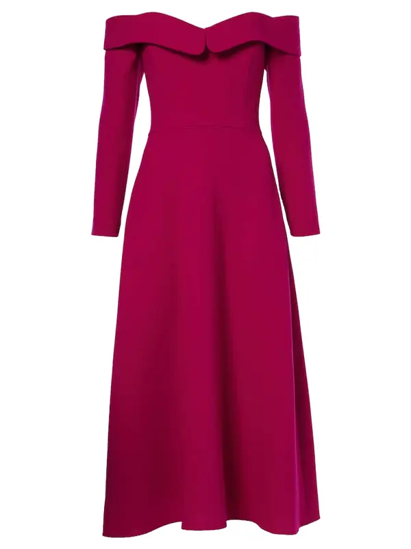 MARKARIAN Cybil Wool Midi Dress - Pink