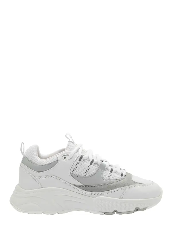 CLEENS Aero Runner Panelled Mesh Sneakers - White