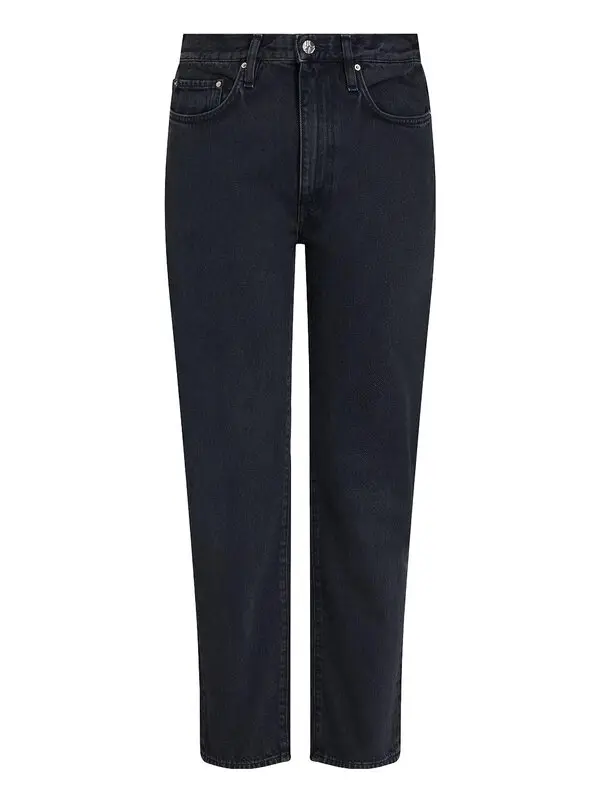 TOTEME High-rise Straight-leg Jeans - Black