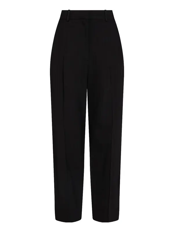 TOTEME Crepe Tapered Trousers - Black