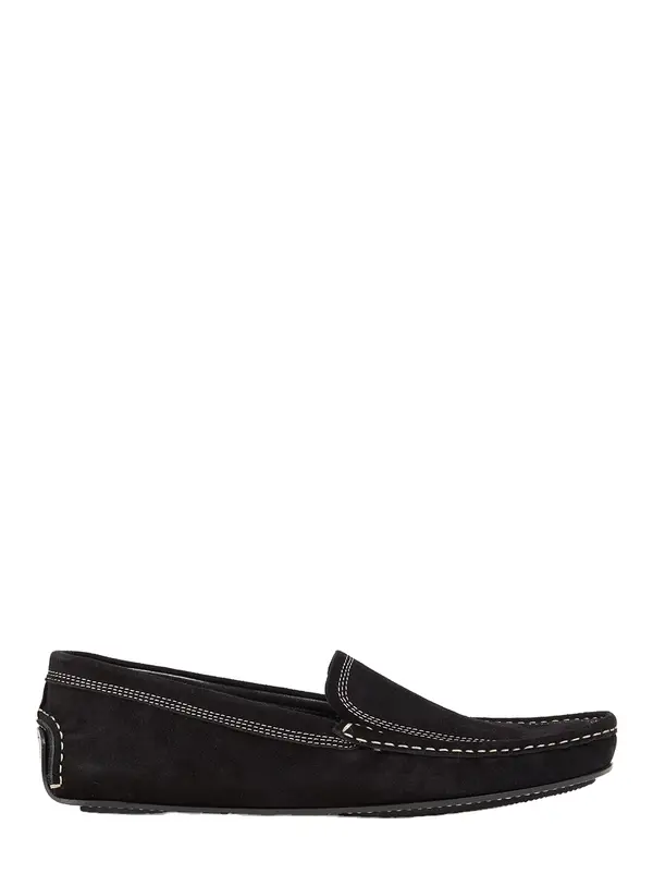TOTEME Suede Loafers - Black