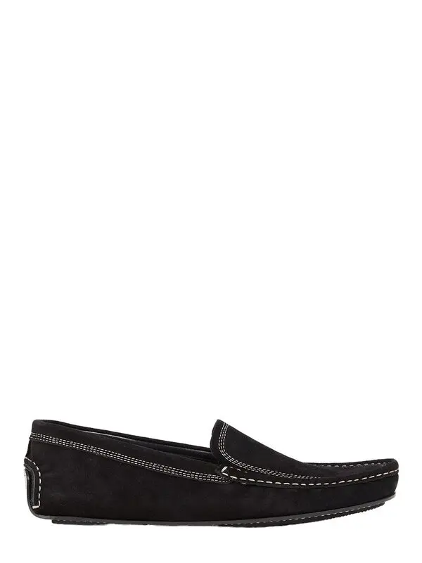 TOTEME Suede Loafers - Black