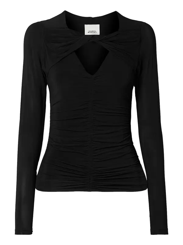 Isabel Marant Vandalia Cutout Top - Black