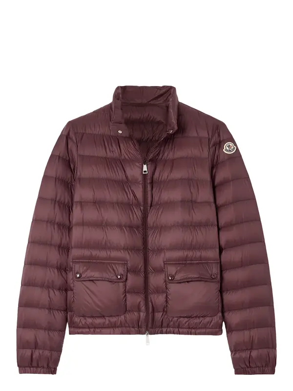 Moncler Lans Quilted Shell Down Jacket - Red