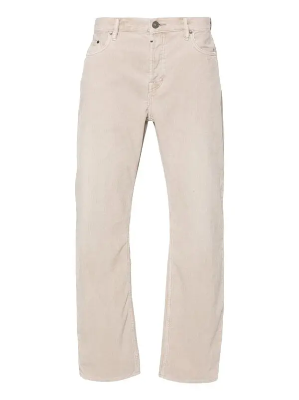 ALLSAINTS Curtis Corduroy Straight-leg Trousers - Grey