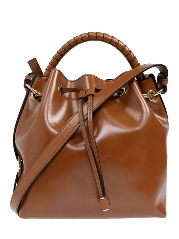 Chloé Leather Bucket Bag - Brown
