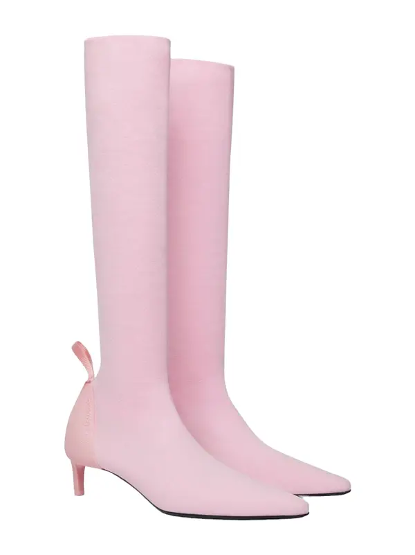 COURREGES Scuba 40mm Knitted Boots - Pink