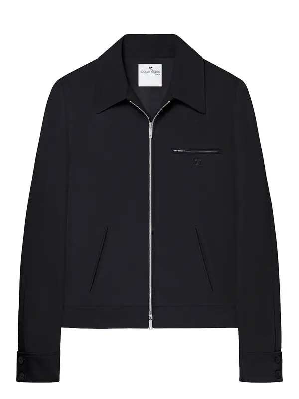 COURREGES Twill-weave Shirt Jacket - Black