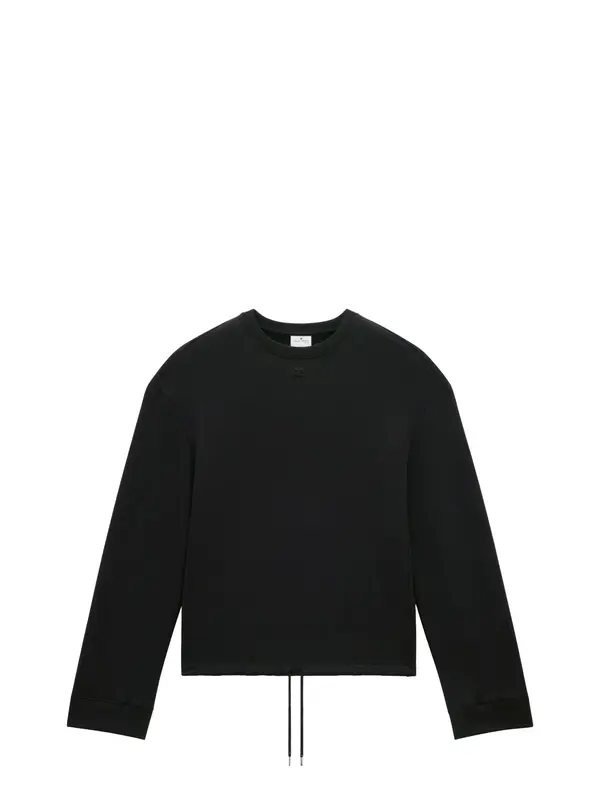 COURREGES Fleece Jumper - Black