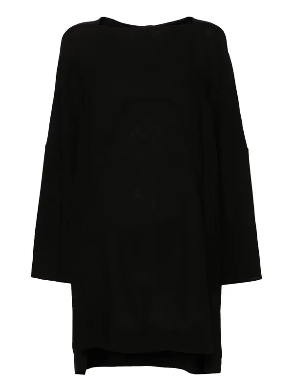 Rick Owens Phleg Mini Virgin Wool Blouse - Black