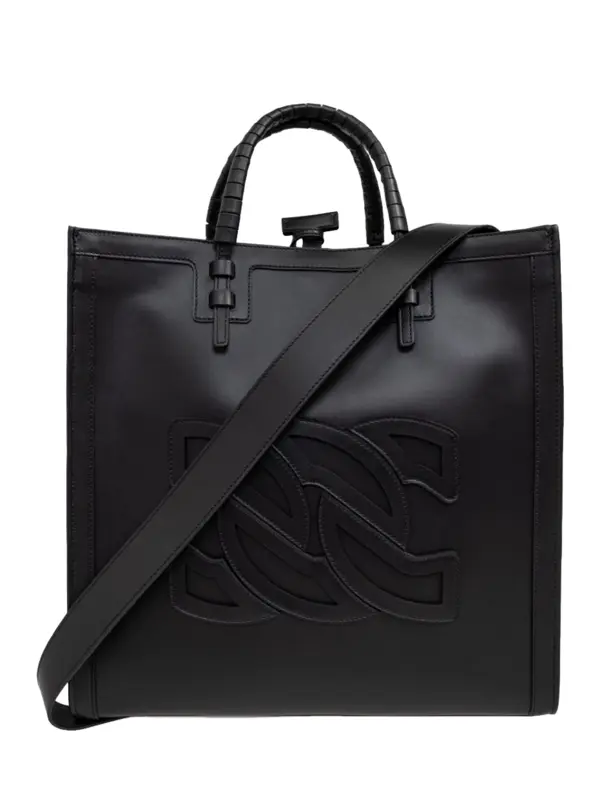 Casadei Beaurivage Leather Tote Bag - Black