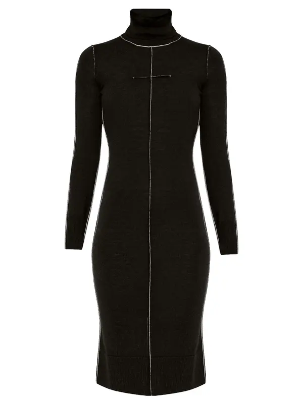 MAISON MARGIELA Long-sleeved Dress - Black