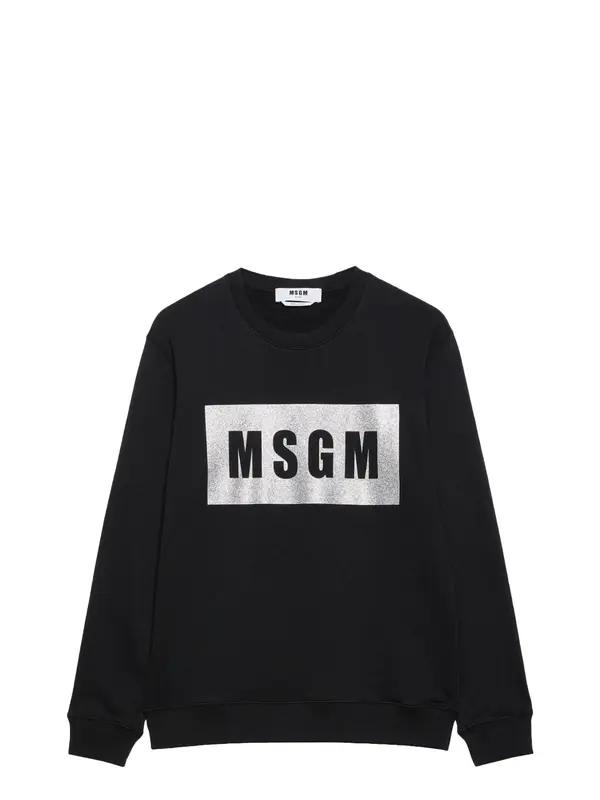 MSGM Logo-print Sweatshirt - Black