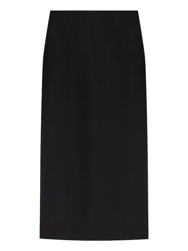 Fabiana Filippi Rear-slit Maxi Skirt - Black