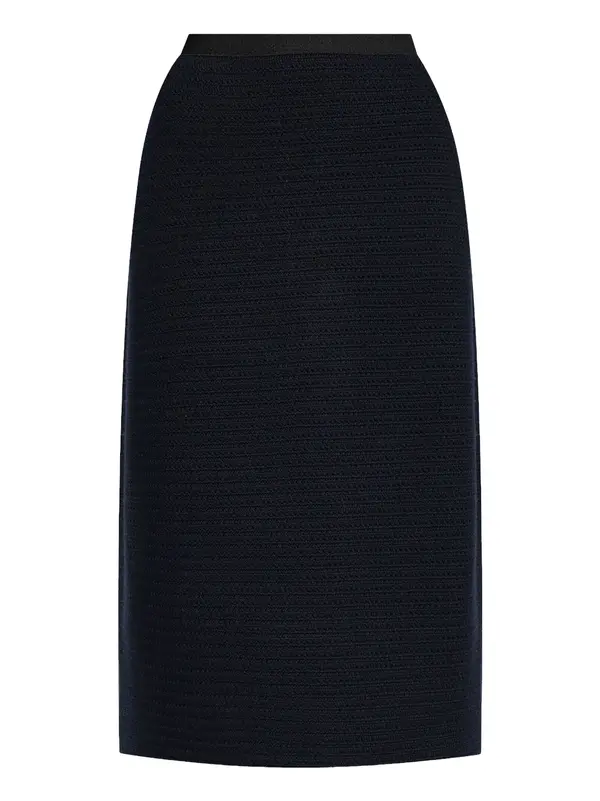Fabiana Filippi Wool Midi Skirt - Blue