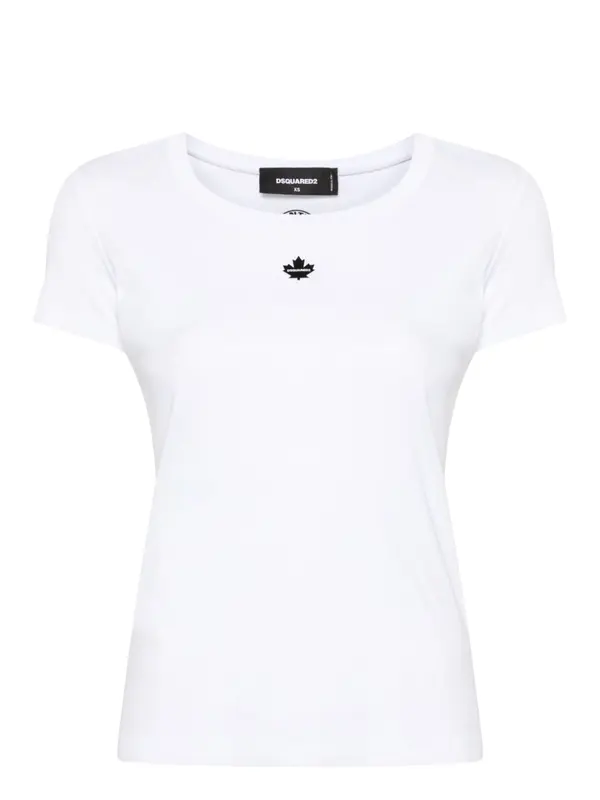 Dsquared2 Appliqué-logo Cotton T-shirt - White