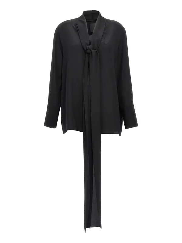 Givenchy Lagallière Silk Shirt - Black