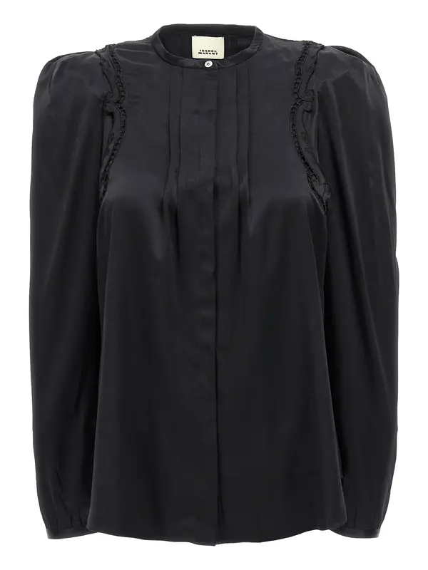 Isabel Marant Joanea Embroidered Shirt - Black