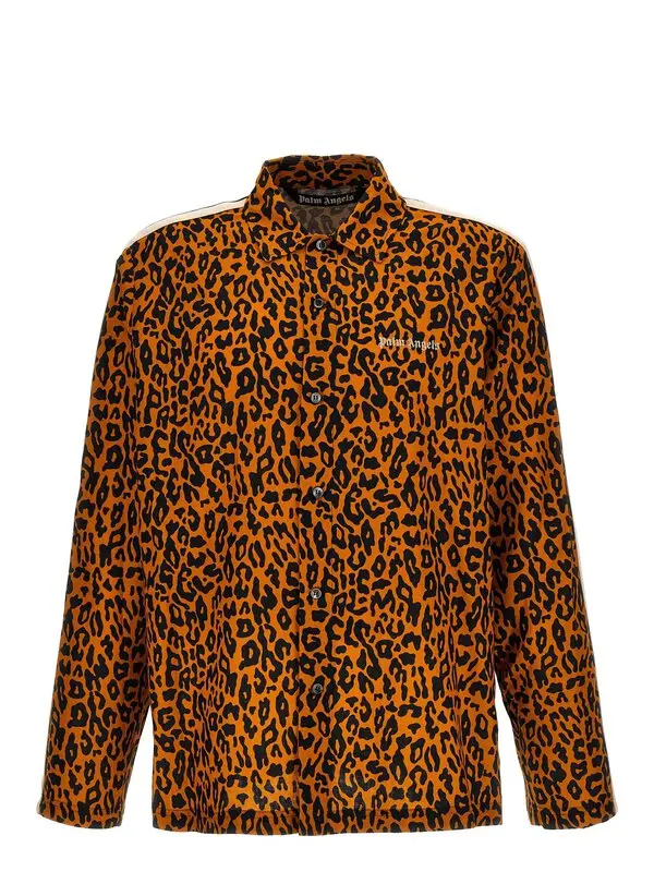 Palm Angels Cheetah Track' Shirt - Multicolor
