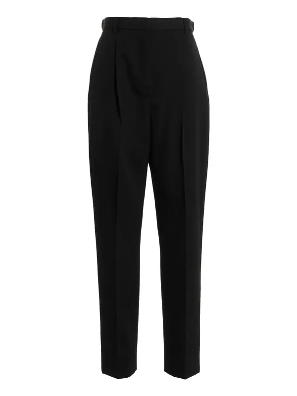 Tory Burch Wool Twill Pants - Black